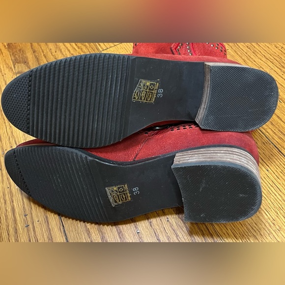Spring Step | Shoes | Lartiste By Spring Step Suede Boots Red | Poshmark